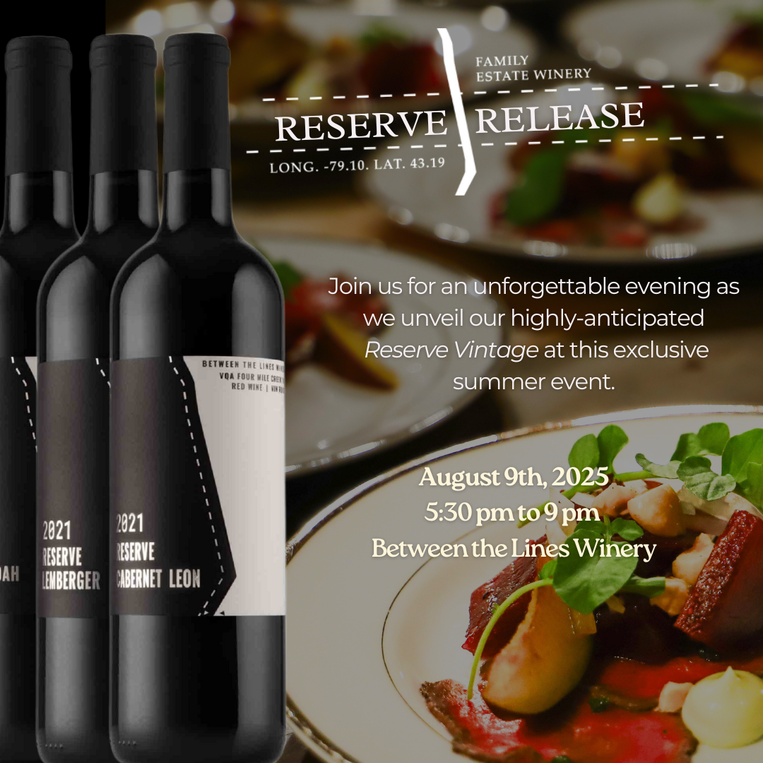 Between the Lines Winery Reserve Wine Release 2025 – Between The Lines Winery