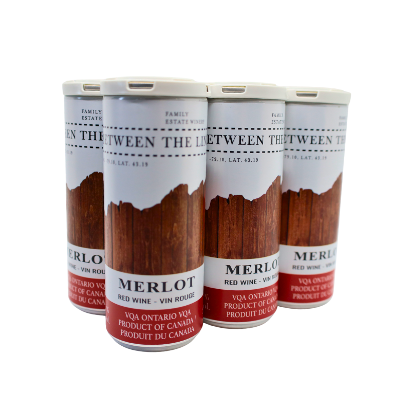 Merlot 6-Can Pack – Between The Lines Winery